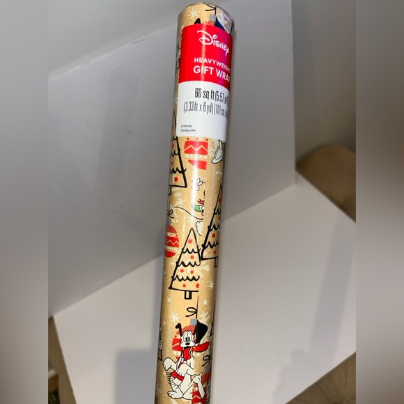 Disney | Holiday | Disney Gold Gift Wrap With Mickey Mouse And Goofy ...